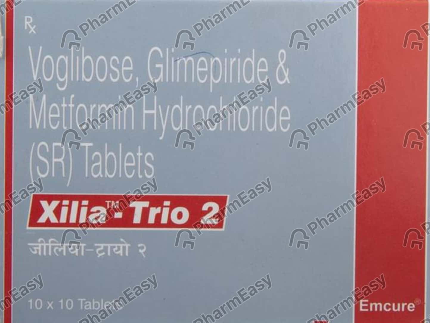 Xilia Trio 2mg Strip Of 10 Tablets: Uses, Side Effects, Price & Dosage ...