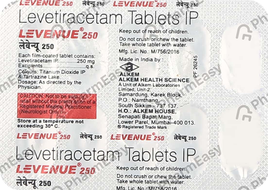 Levenue 250 MG Tablet (10): Uses, Side Effects, Price & Dosage | PharmEasy