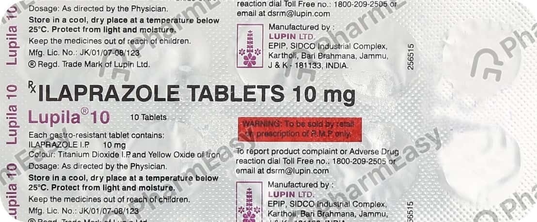 Lupila 10 MG Tablet (10): Uses, Side Effects, Price & Dosage | PharmEasy