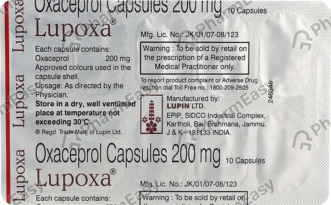 Lupoxa 200 MG Capsule (10): Uses, Side Effects, Price, Dosage ...