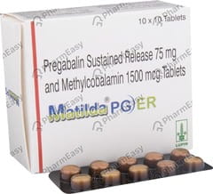 Matilda Pg Er Strip Of 10 Tablets: Uses, Side Effects, Price & Dosage ...