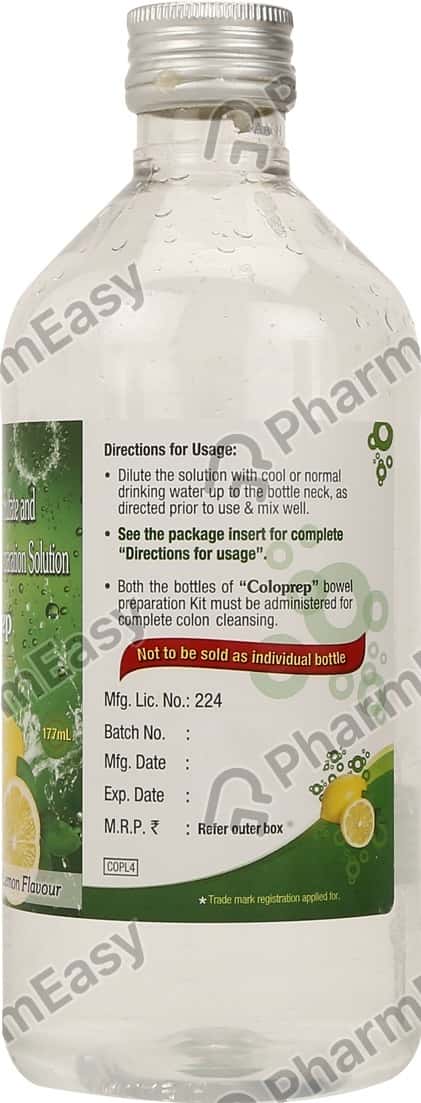 Buy Coloprep Kit Lemon Flavour Box Of 2*177ml Solution Online at Flat ...