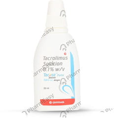 Tacroz Forte 0.1 %W/V Skin Solution (20): Uses, Side Effects, Price ...