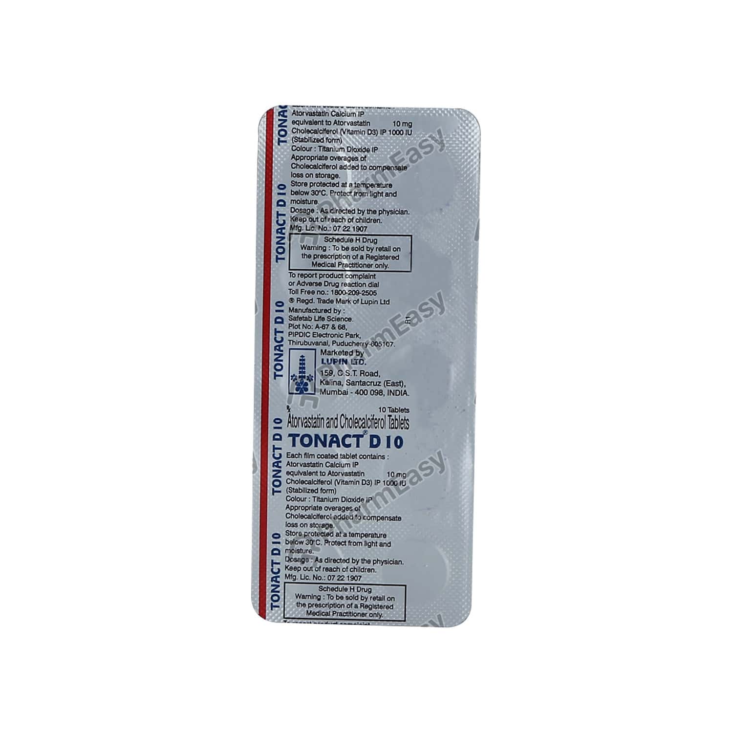 Buy Tonact D 10mg Tablet Online at Flat 18% OFF* | PharmEasy