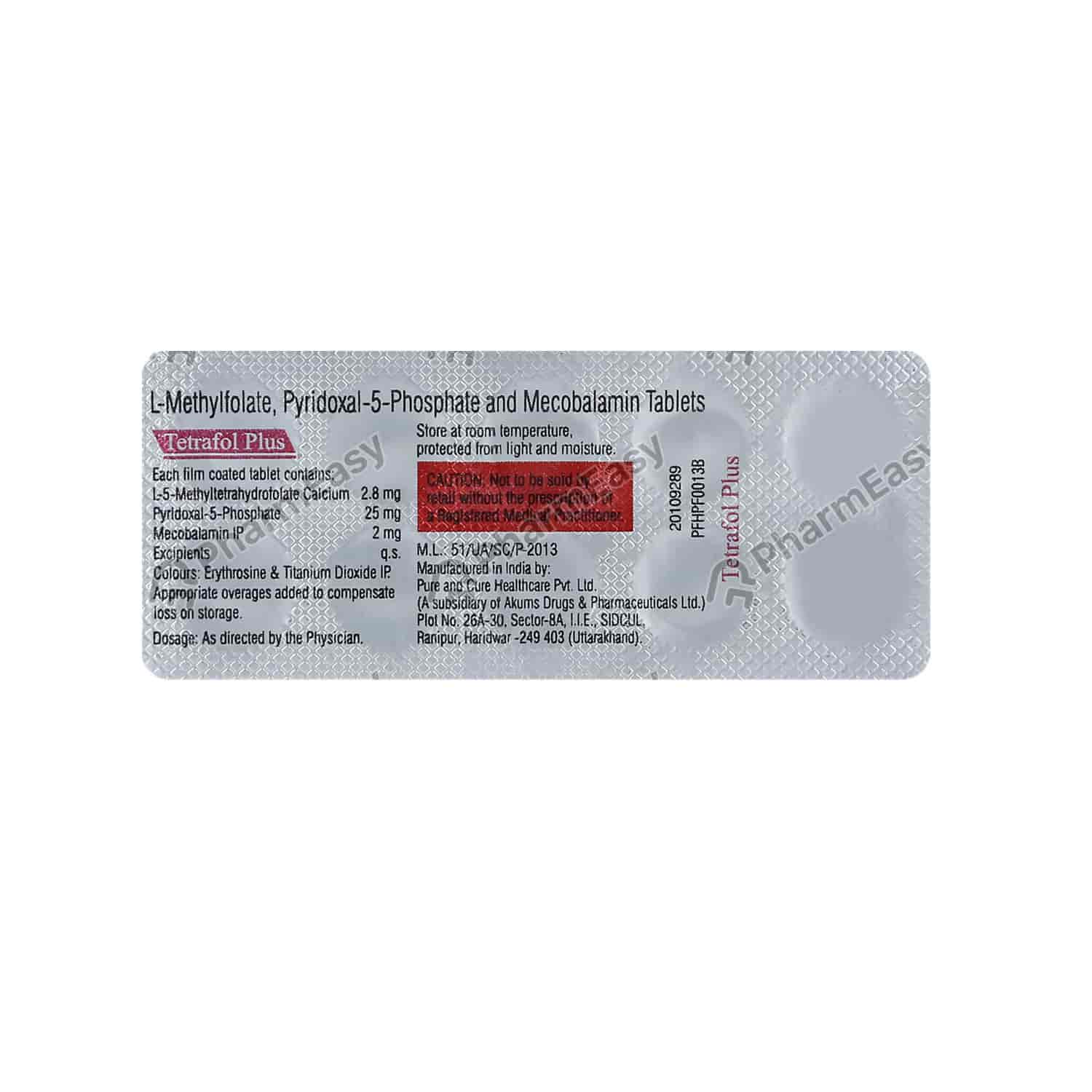Buy Tetrafol Plus Tablet Online at Flat 18% OFF* | PharmEasy