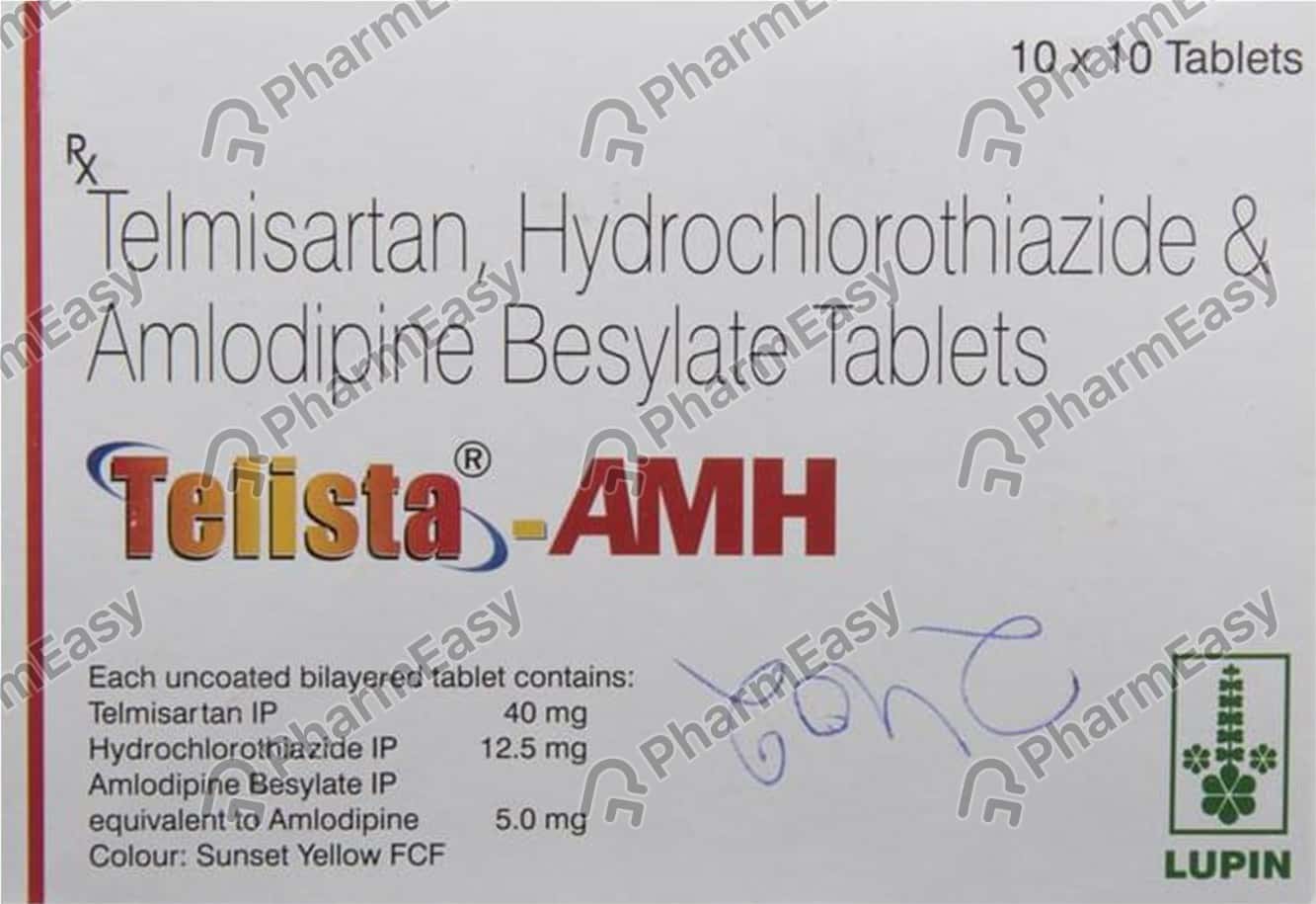 Telista Amh Strip Of 10 Tablets: Uses, Side Effects, Price & Dosage ...