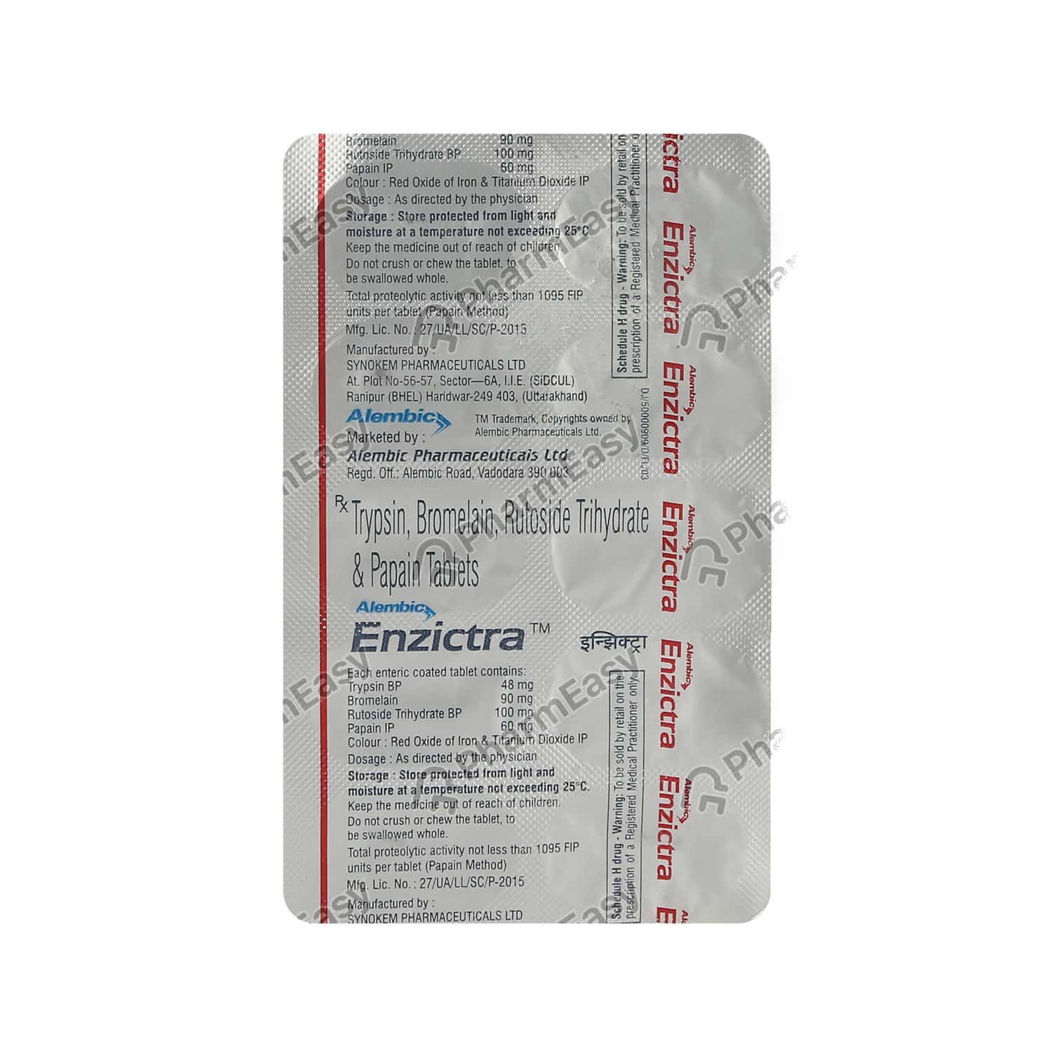 Enzictra Tab - Uses, Side Effects, Dosage, Composition & Price | PharmEasy