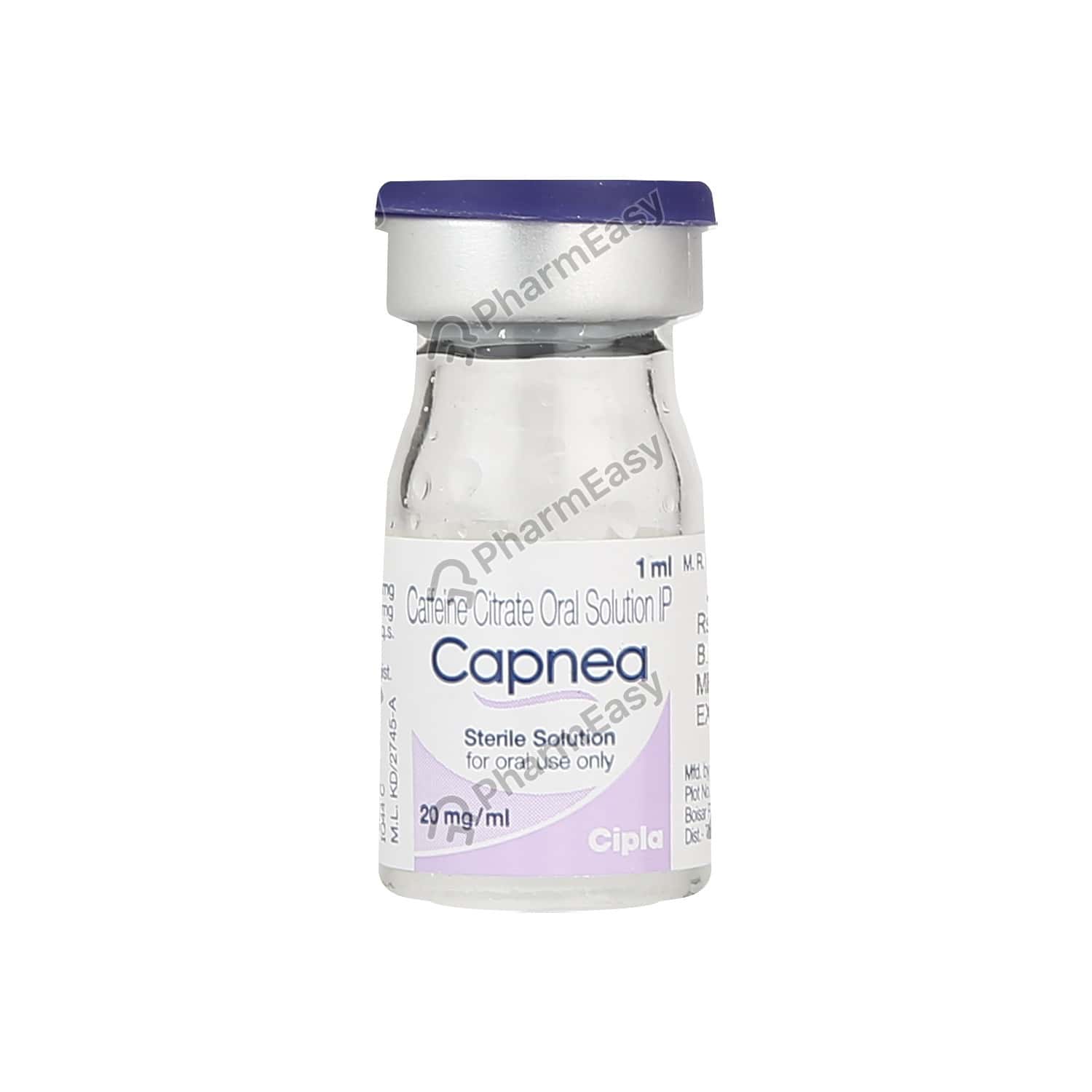 Buy Capnea 20 MG Oral Solution (1) Online at Flat 18% OFF* | PharmEasy
