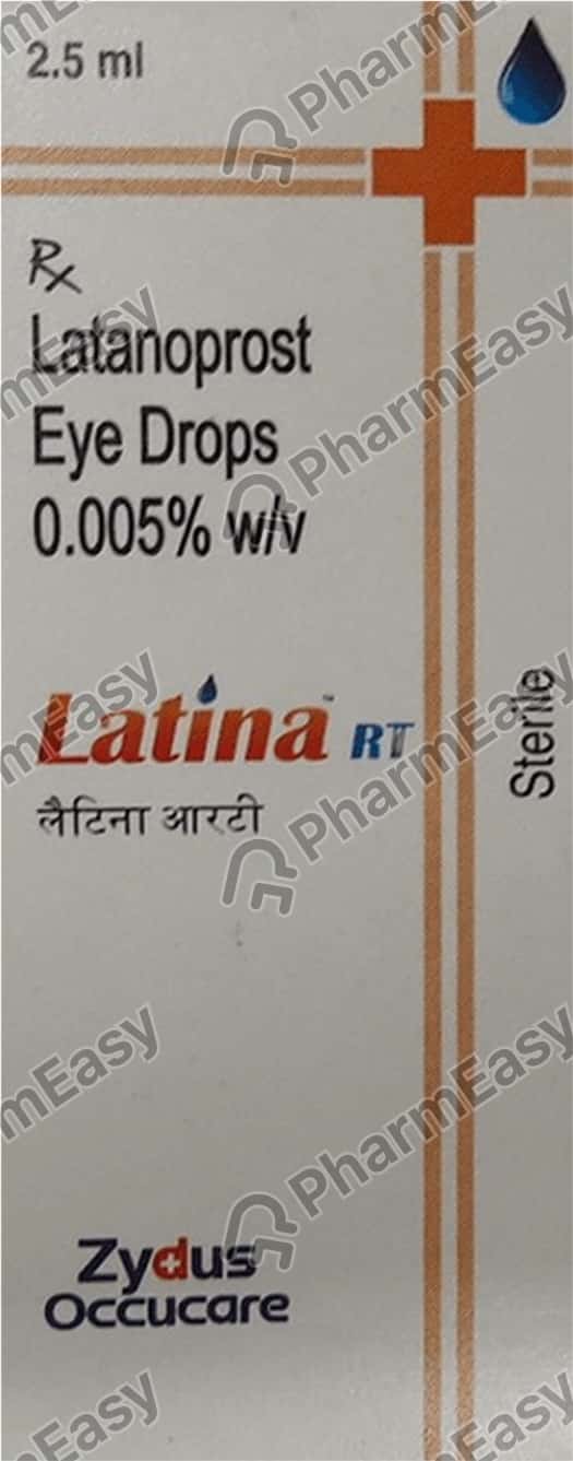 Latina Rt 0.005 %W/V Eye Drop (2.5): Uses, Side Effects, Price & Dosage ...
