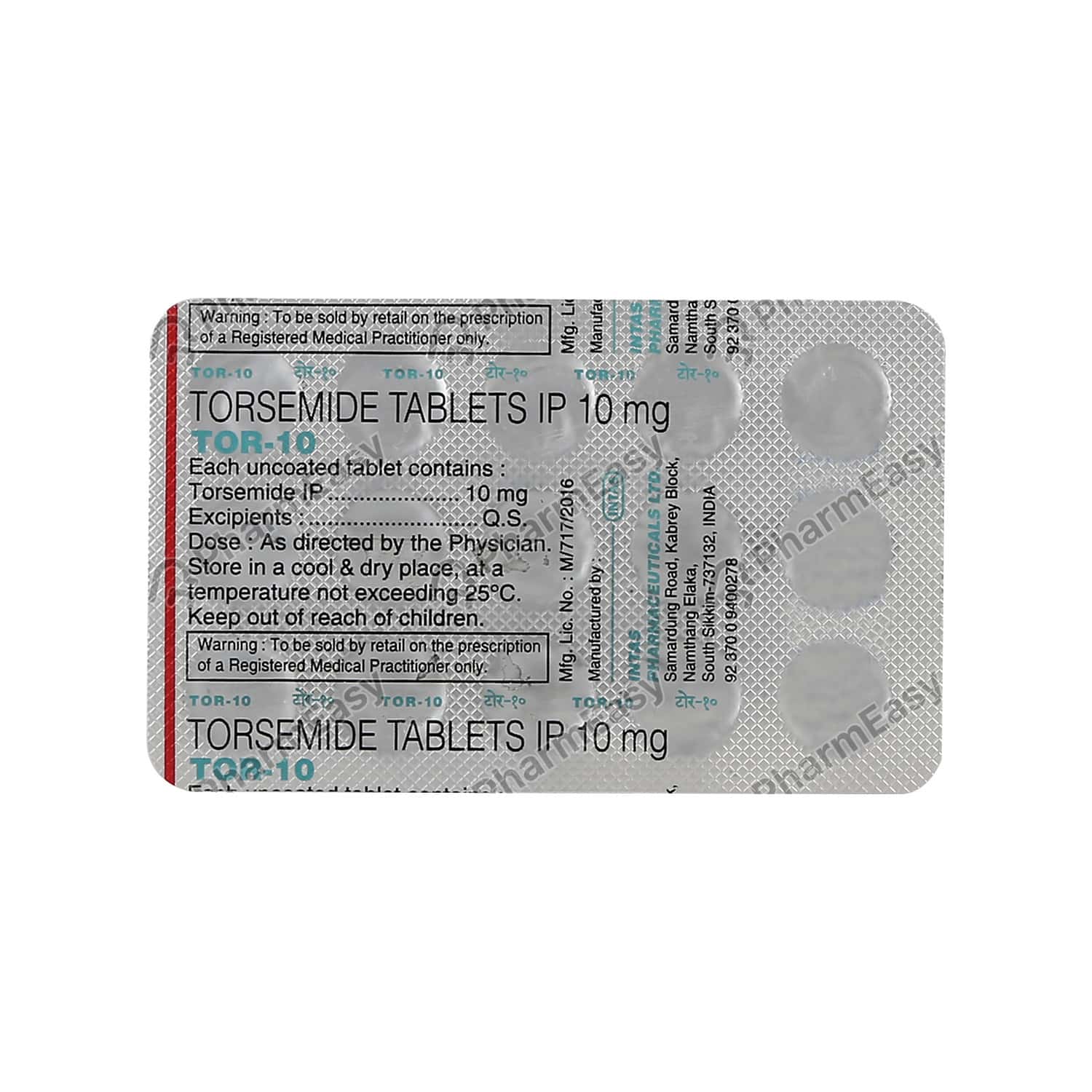 Tor 10 MG Tablet (15) - Uses, Side Effects, Dosage, Composition & Price ...