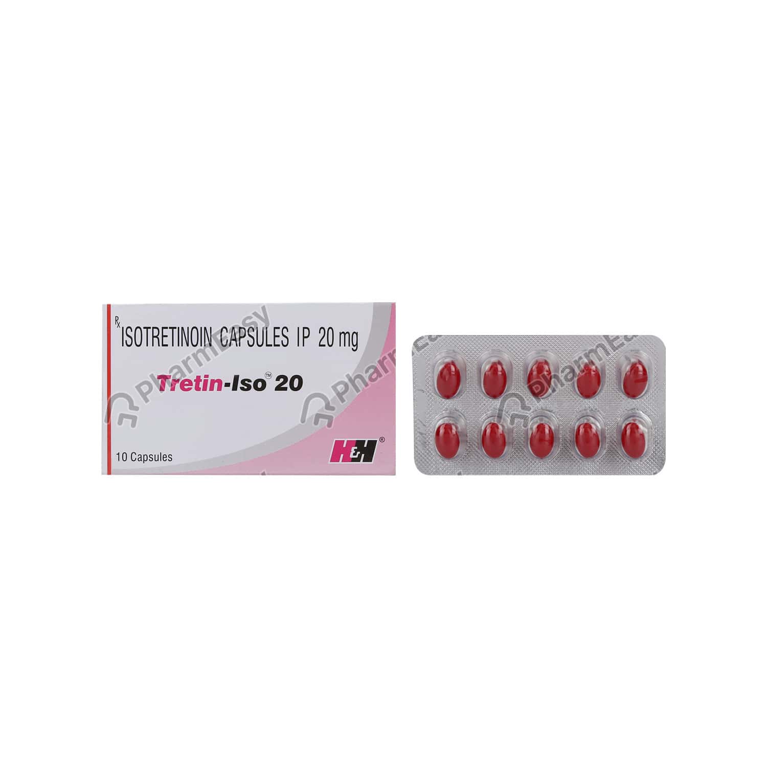 Tretin Iso 20 MG Capsule (10) - Uses, Side Effects, Dosage, Composition ...