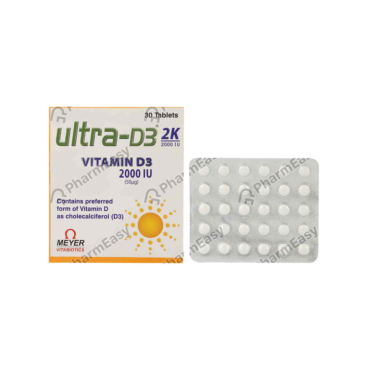 Ultra D3 2k Tablet 30'S - Uses, Side Effects, Dosage, Composition ...