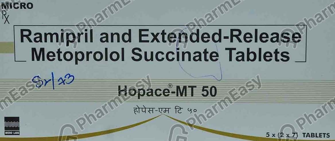 Hopace Mt 50mg Strip Of 7 Tablets: Uses, Side Effects, Price & Dosage ...