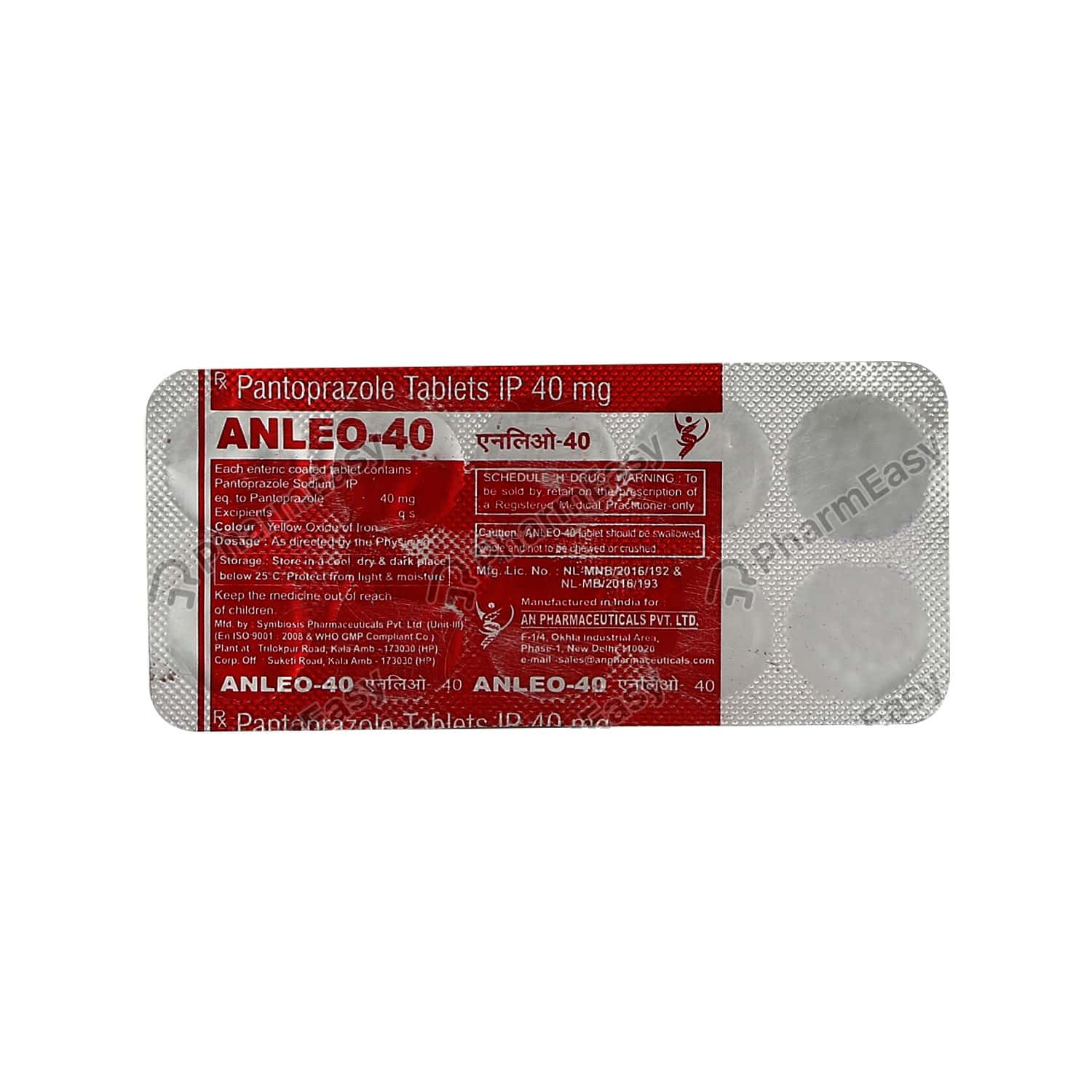 Anleo 40 MG Tablet (10) - Uses, Side Effects, Dosage, Composition ...