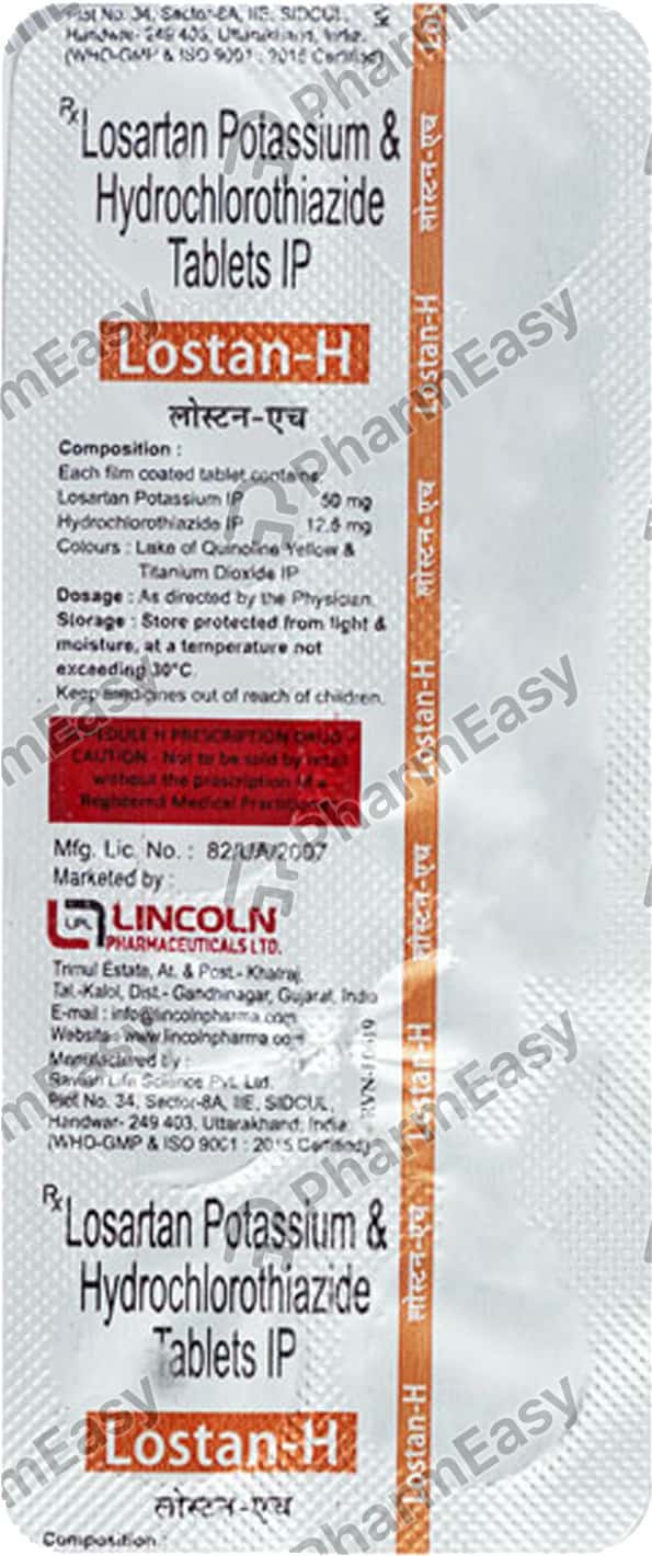 Lostan H Tablet: Uses, Side Effects, Price & Dosage | PharmEasy