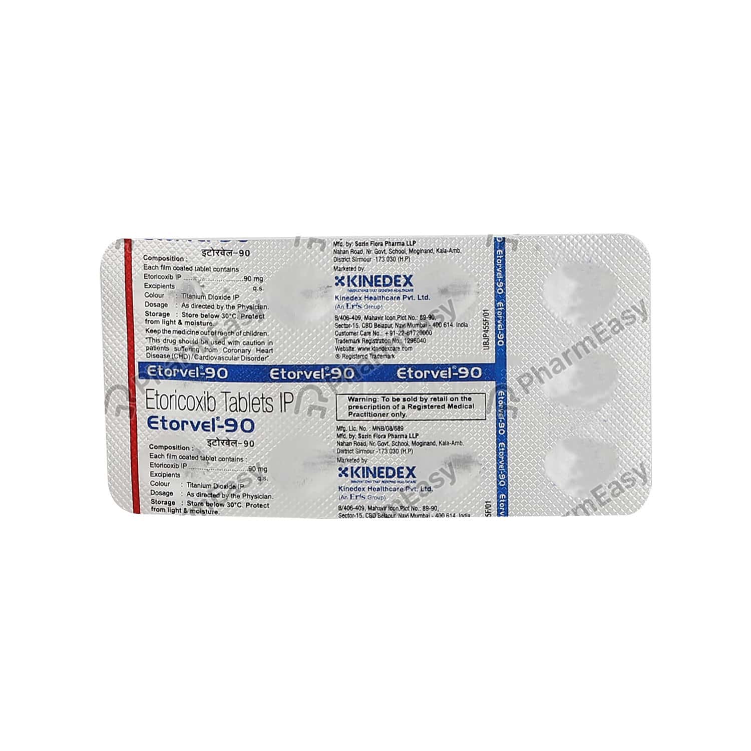 Etorvel 90 MG Tablet (10) - Uses, Side Effects, Dosage, Composition ...