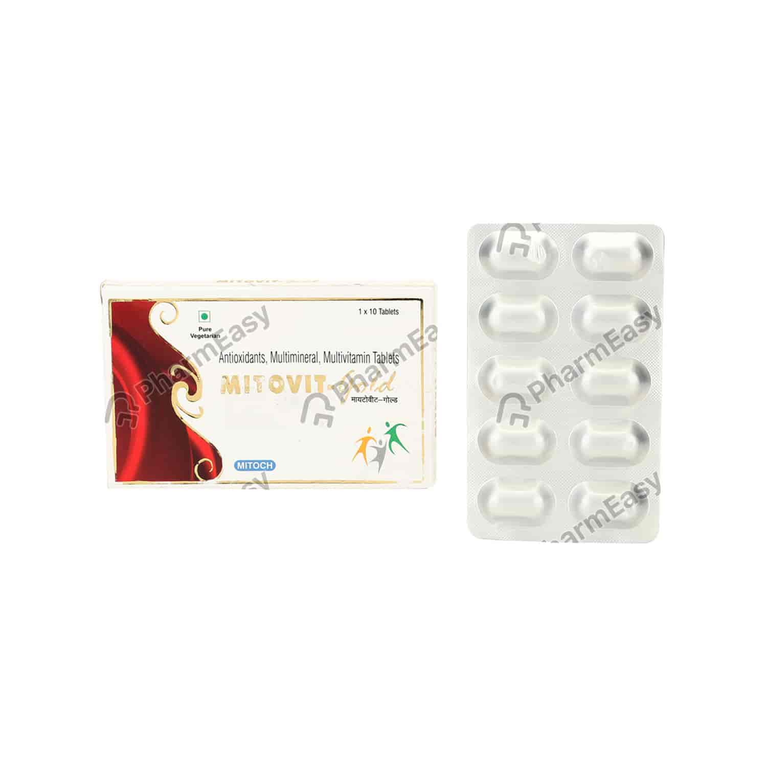 Buy Mitovit Gold Tab Online at flat 15% off | PharmEasy