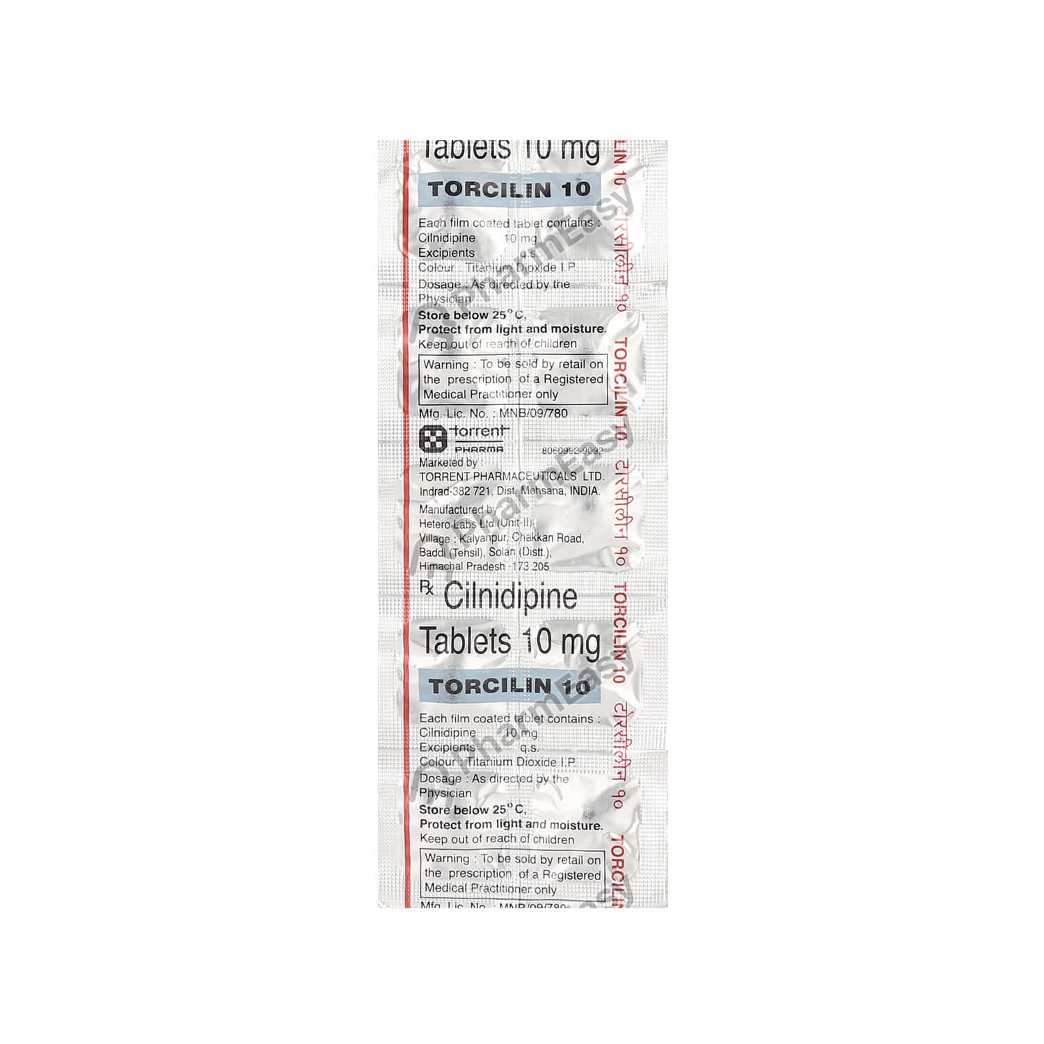 Torcilin 10 MG Tablet (10) - Uses, Side Effects, Dosage, Composition ...