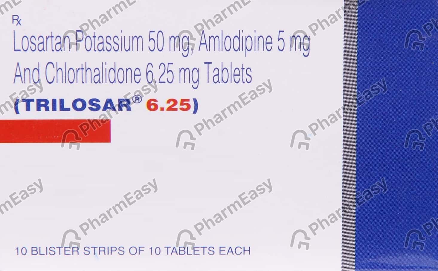 Buy Trilosar 6.25mg Strip Of 10 Tablets Online at Flat 15% OFF | PharmEasy