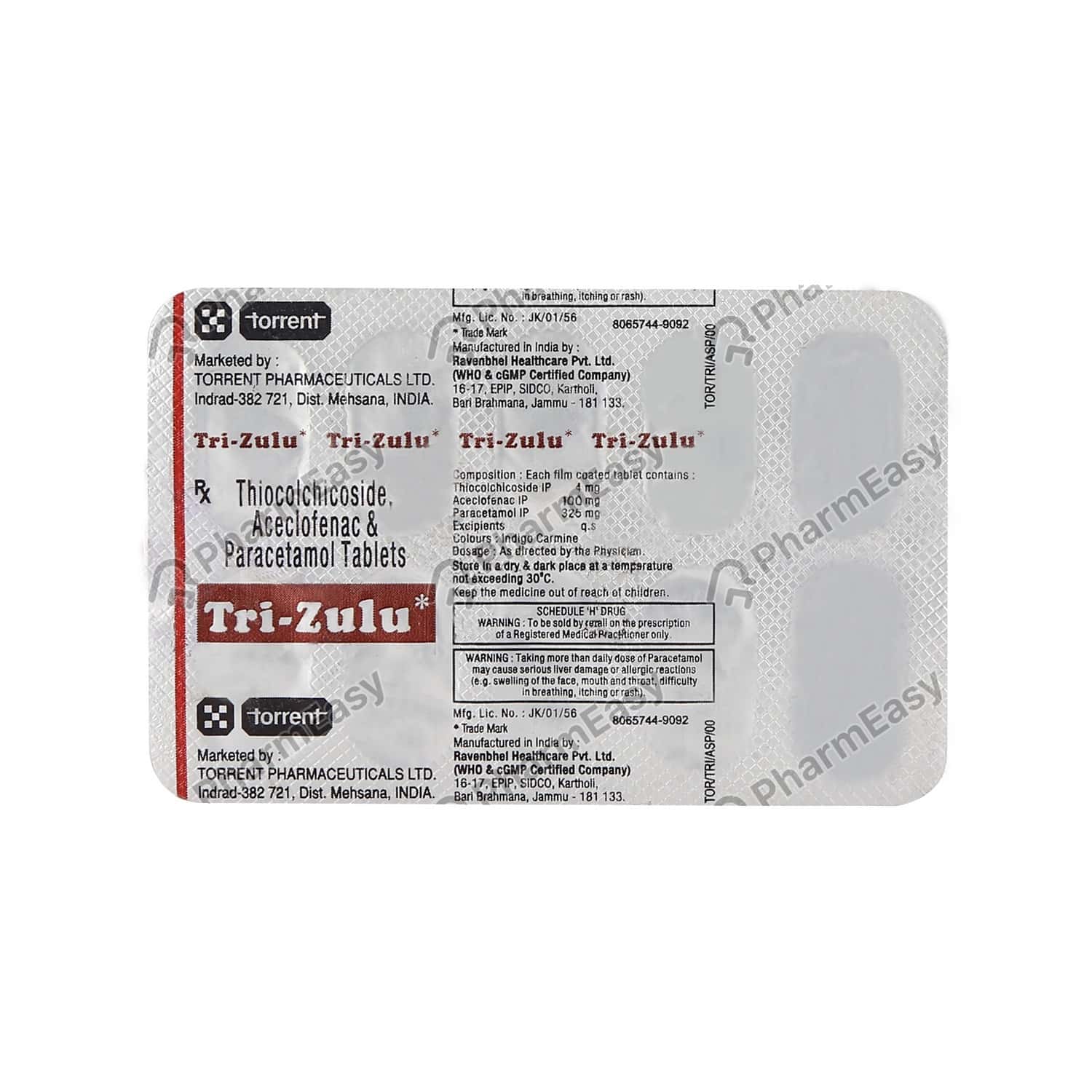 Buy Tri Zulu Strip Of 10 Tablets Online at Flat 18% OFF* | PharmEasy