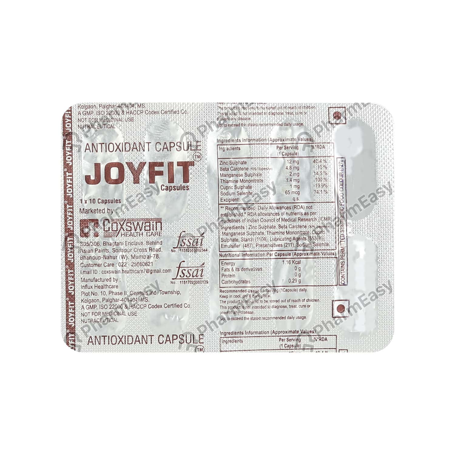 Buy Joyfit Cap Online at Flat 18% OFF* | PharmEasy