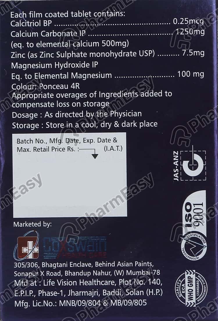 Coxcal Ds Strip Of 10 Tablets: Uses, Side Effects, Price & Dosage ...