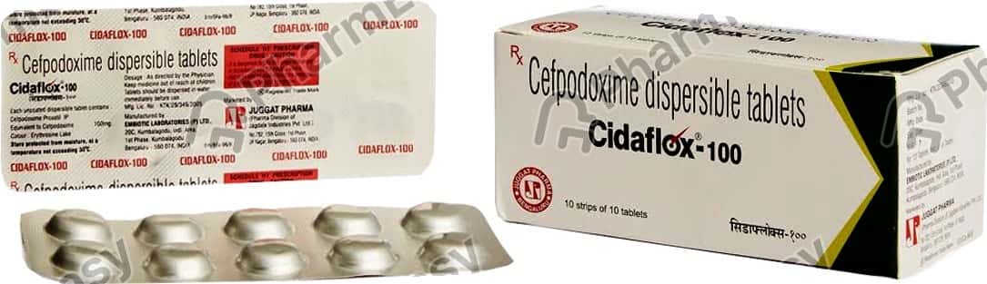 Cidaflox Dt 100 MG Tablet (10): Uses, Side Effects, Price & Dosage ...