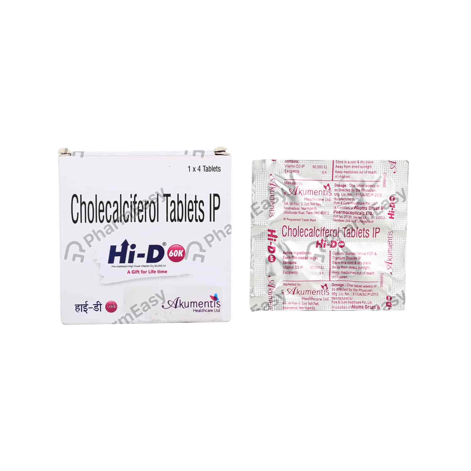 Hi D 60k Tablet - Uses, Side Effects, Dosage, Composition & Price ...