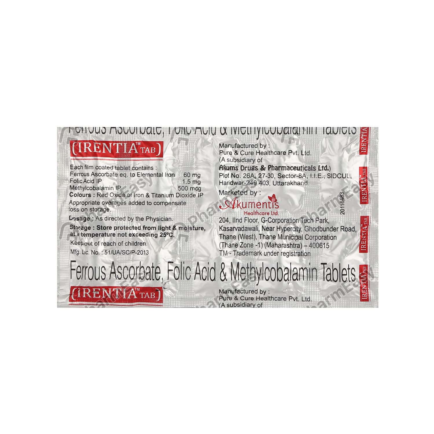 Irentia Tablet - Uses, Side Effects, Dosage, Composition & Price ...