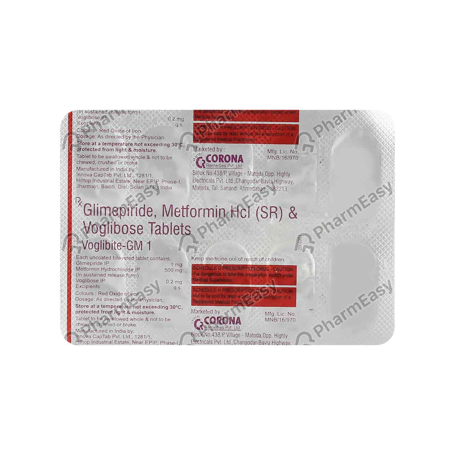 Buy Voglibite Gm 1/0.2mg Tablet 10'S Online at Flat 18% OFF* | PharmEasy