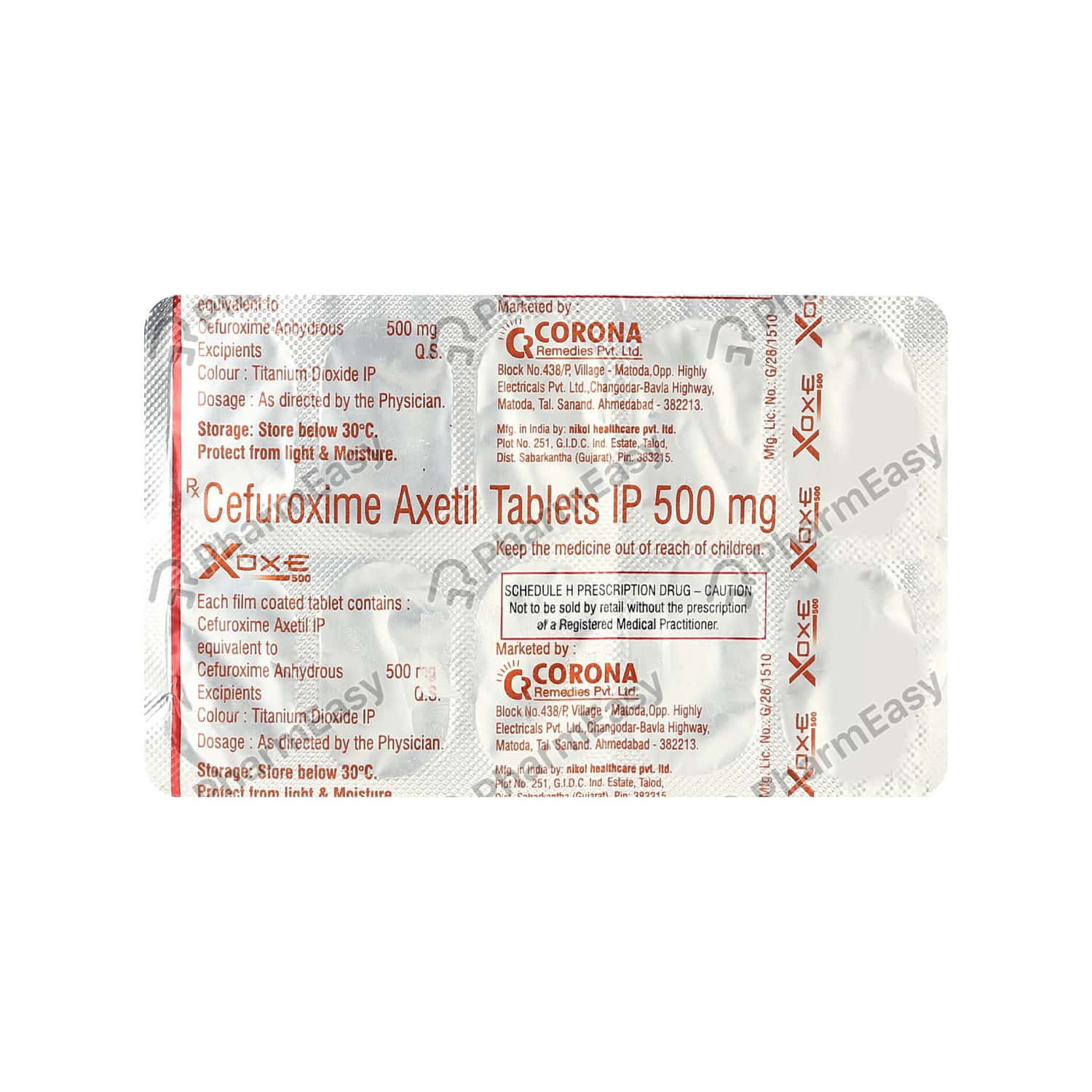 Buy Xoxe 500 MG Tablet (10) Online at Flat 18% OFF* | PharmEasy
