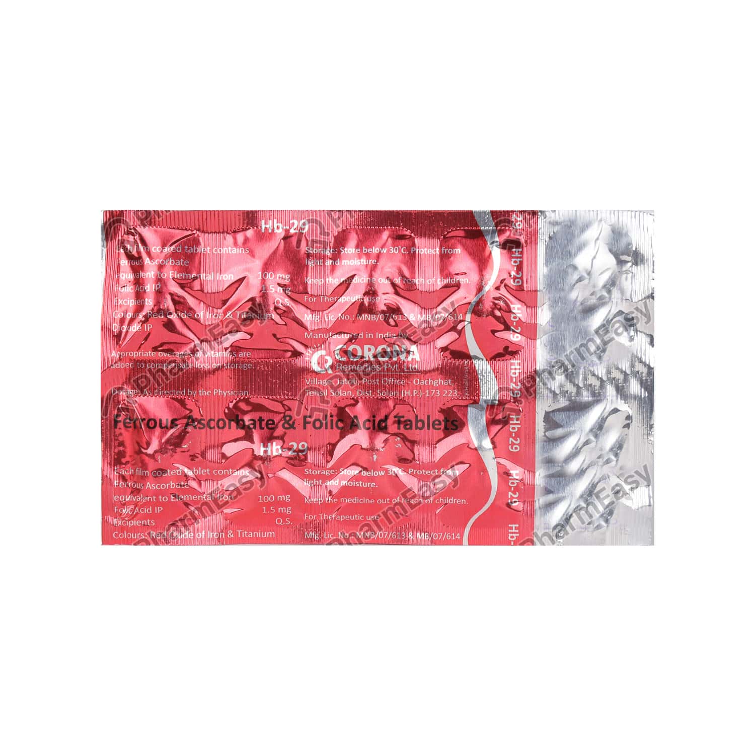 Hb 29 Tablet - Uses, Side Effects, Dosage, Composition & Price | PharmEasy