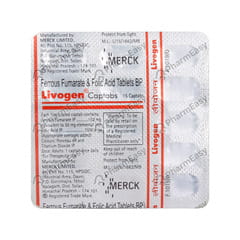 Livogen Captab 15`S - Uses, Side Effects, Dosage, Composition & Price ...