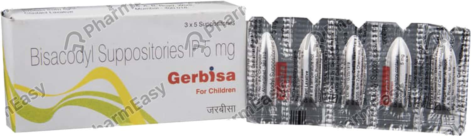 Buy Gerbisa 5 MG Rectal Suppository (5) Online & Save Up to 24% at ...
