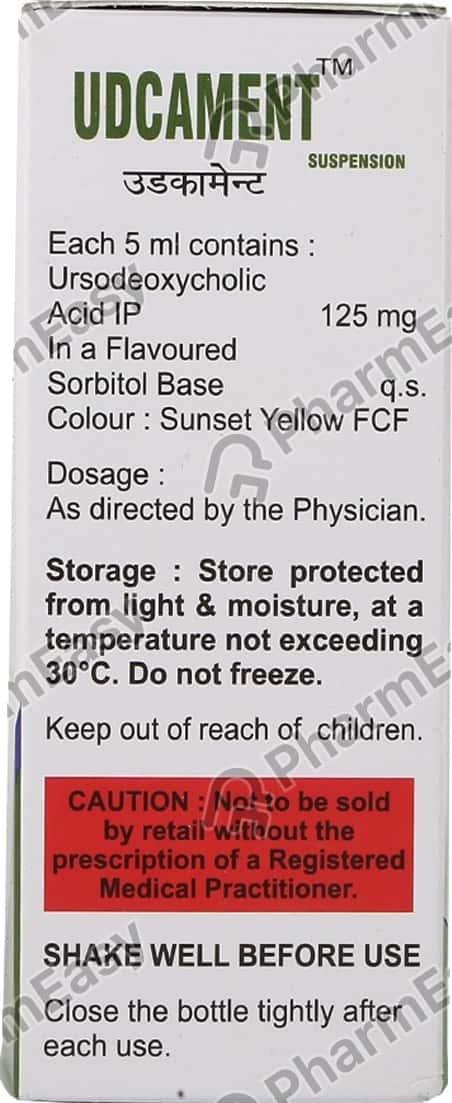 Buy Udcament 125 MG Syrup (100) Online at Flat 15% OFF | PharmEasy