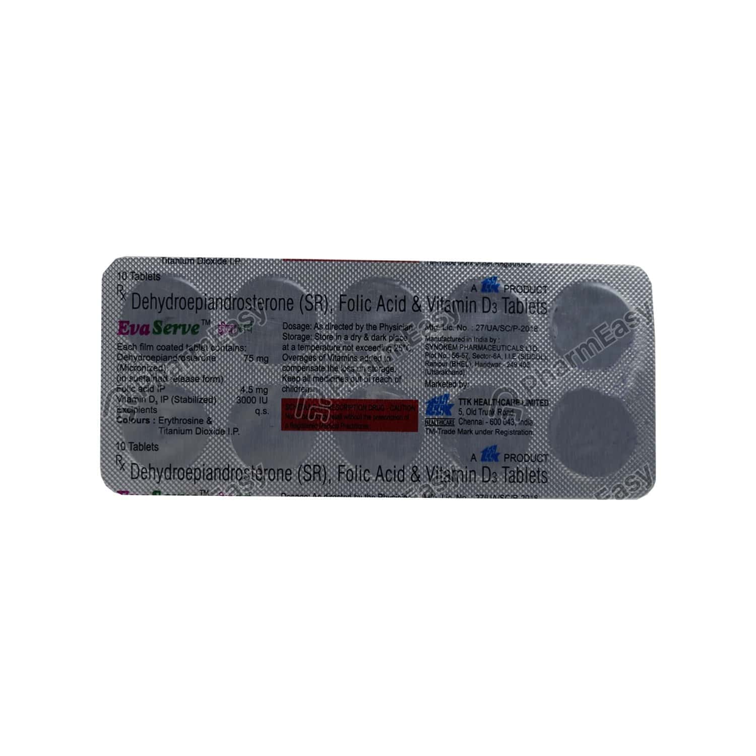 Buy Evaserve Tablet Online at Flat 18% OFF* | PharmEasy