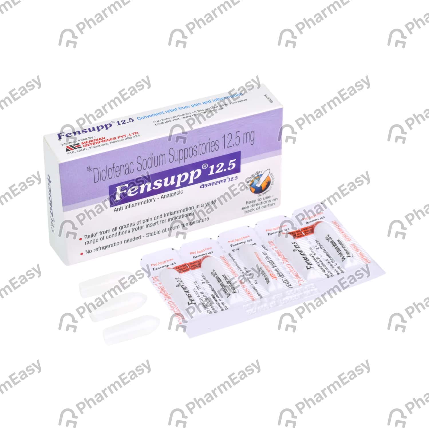 Fensupp 12.5 MG Rectal Suppository (5): Uses, Side Effects, Price ...
