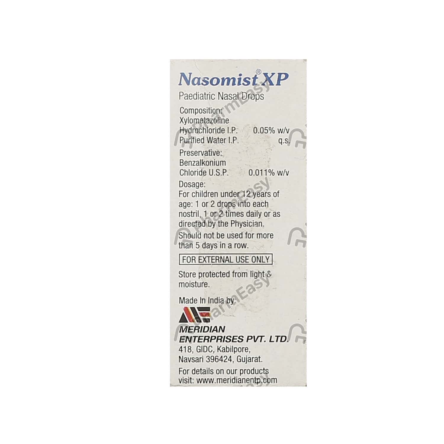 Buy Nasomist Xp 0.05 % Nasal Drop (10) Online at Flat 18% OFF* | PharmEasy
