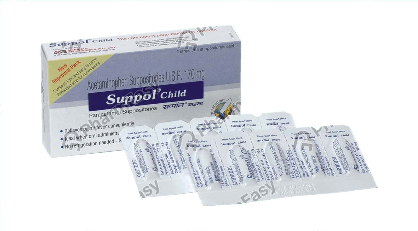 Buy Suppol Child 170 MG Rectal Suppository (5) Online & Save Up to 24% ...