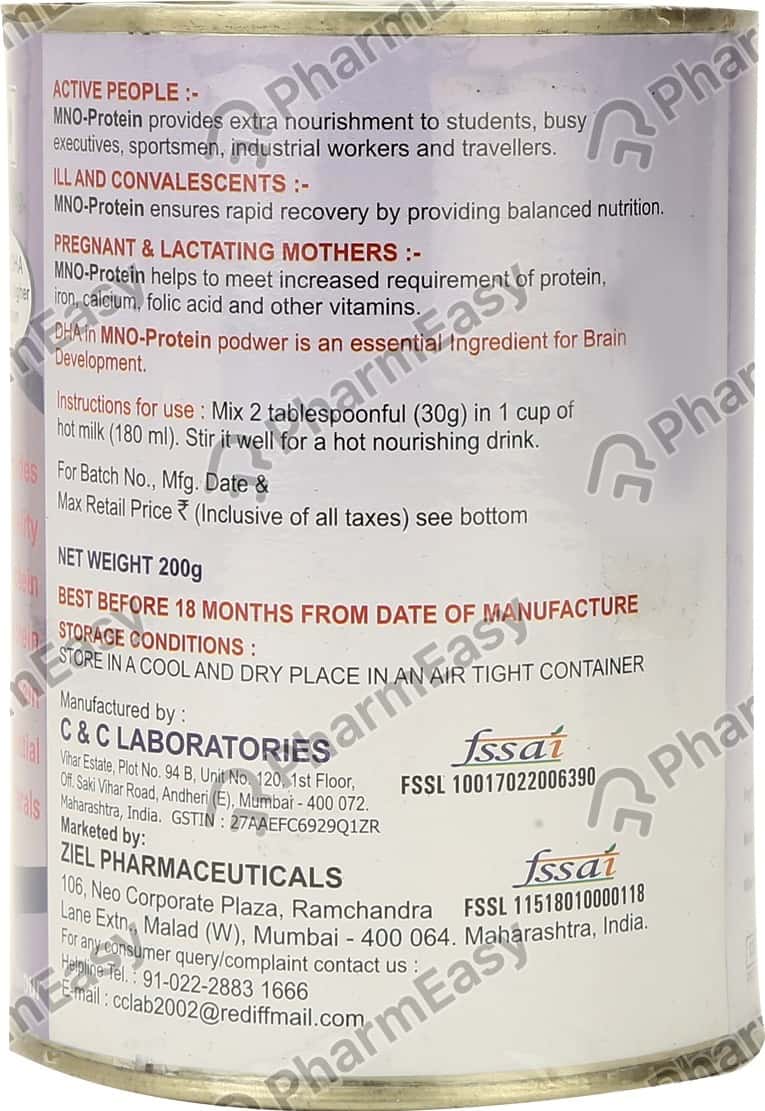 Buy Mno Tin Of 200gm Protein Powder Online at Flat 15% OFF | PharmEasy
