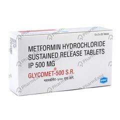 Glycomet Sr 500 MG Tablet (20) - Uses, Side Effects, Dosage ...