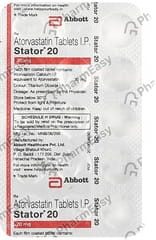Stator 20 MG Tablet (15): Uses, Side Effects, Price & Dosage | PharmEasy