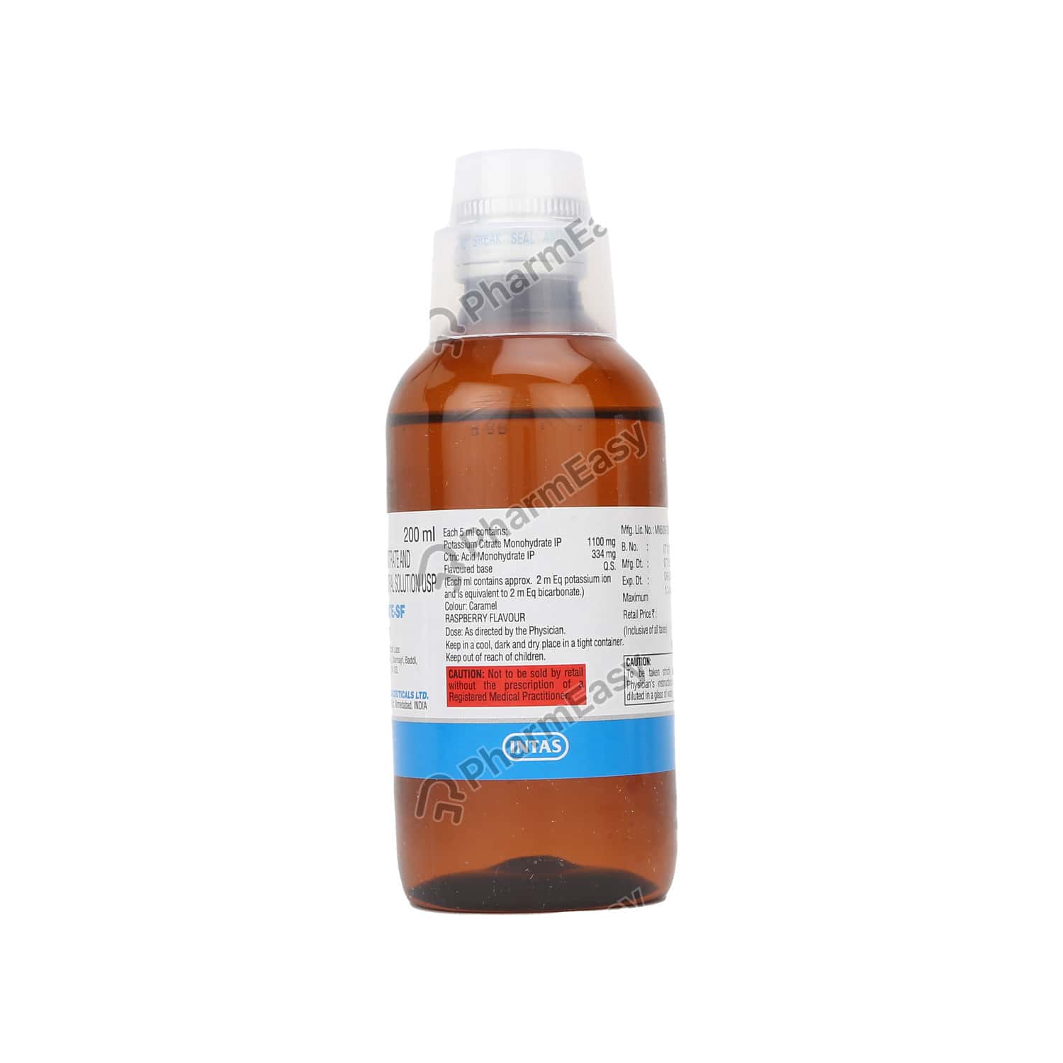 Buy Potrate Sf Raspberry Flavour Bottle Of 200ml Susupension Online at ...