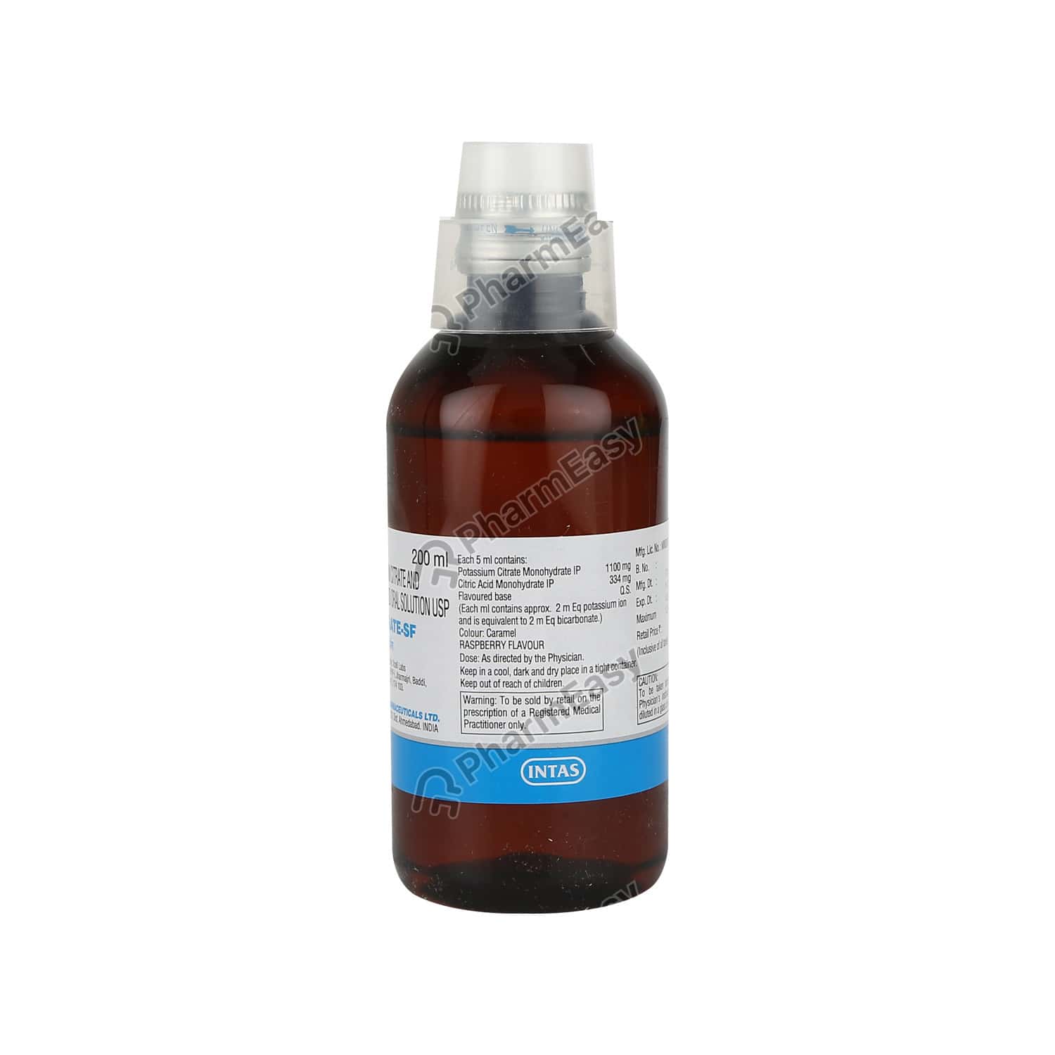 Buy Potrate Sf Raspberry Flavour Bottle Of 200ml Susupension Online at ...