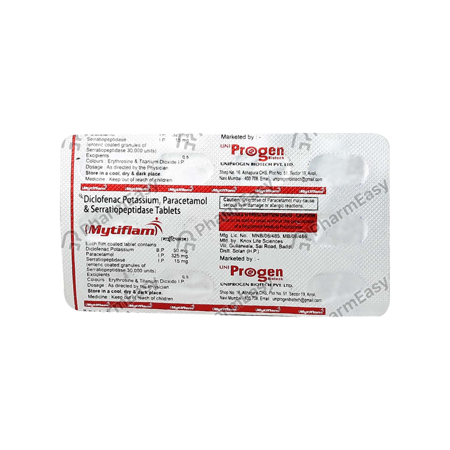 Buy Mytiflam Tab Online at Flat 18% OFF* | PharmEasy