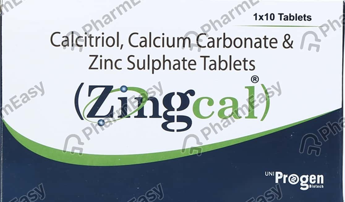 Zingcal Strip Of 10 Tablets: Uses, Side Effects, Price & Dosage | PharmEasy