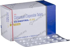 Clonotril 0.25 MG Tablet (15): Uses, Side Effects, Price & Dosage ...
