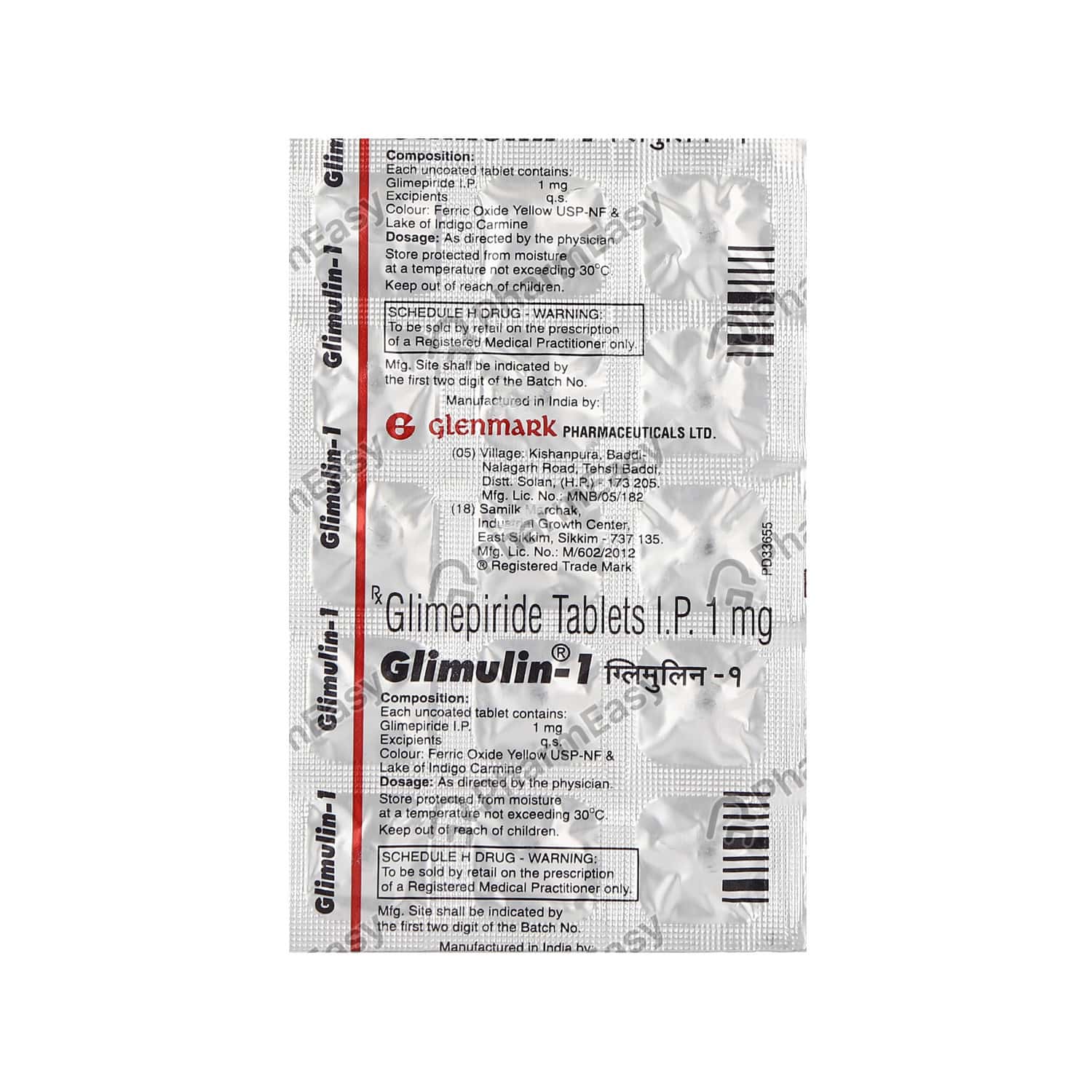 Glimulin 1 MG Tablet (15) - Uses, Side Effects, Dosage, Composition ...