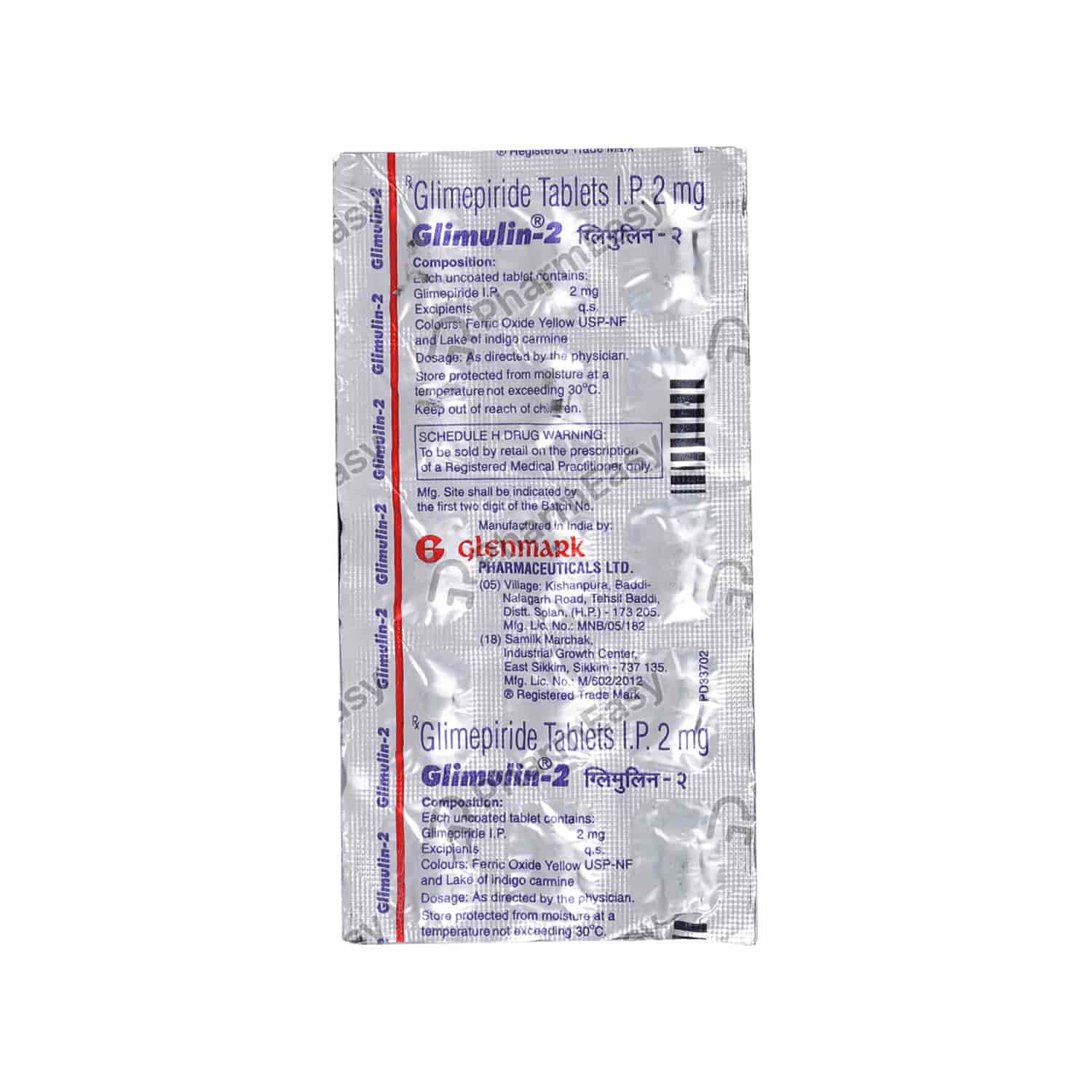 Glimulin 2mg Tab 15`S - Uses, Side Effects, Dosage, Composition & Price ...