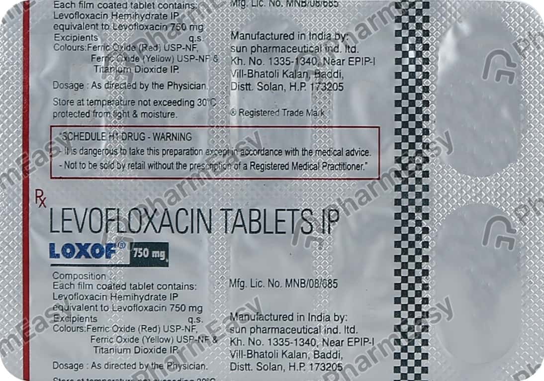 Loxof 750 MG Tablet (10): Uses, Side Effects, Price & Dosage | PharmEasy